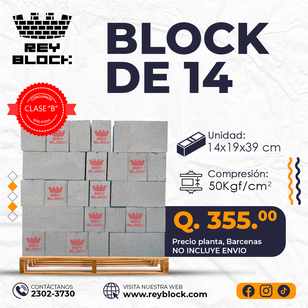 Block de 14 - 50 Kg/cm2 – Rey block