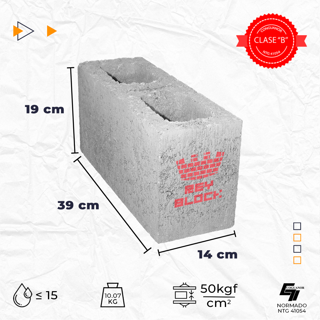 Block de 14 - 50 Kg/cm2 – Rey block